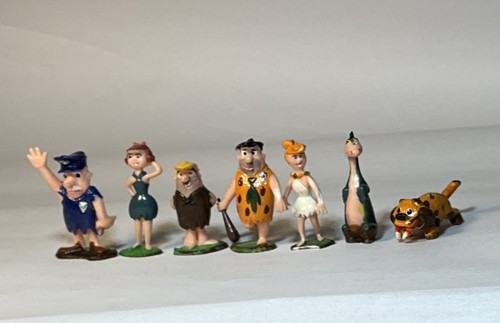 7 1961 Marx Hanna Barbera Tinykins Flintstones-Dino-Baby Puss-Fred ...