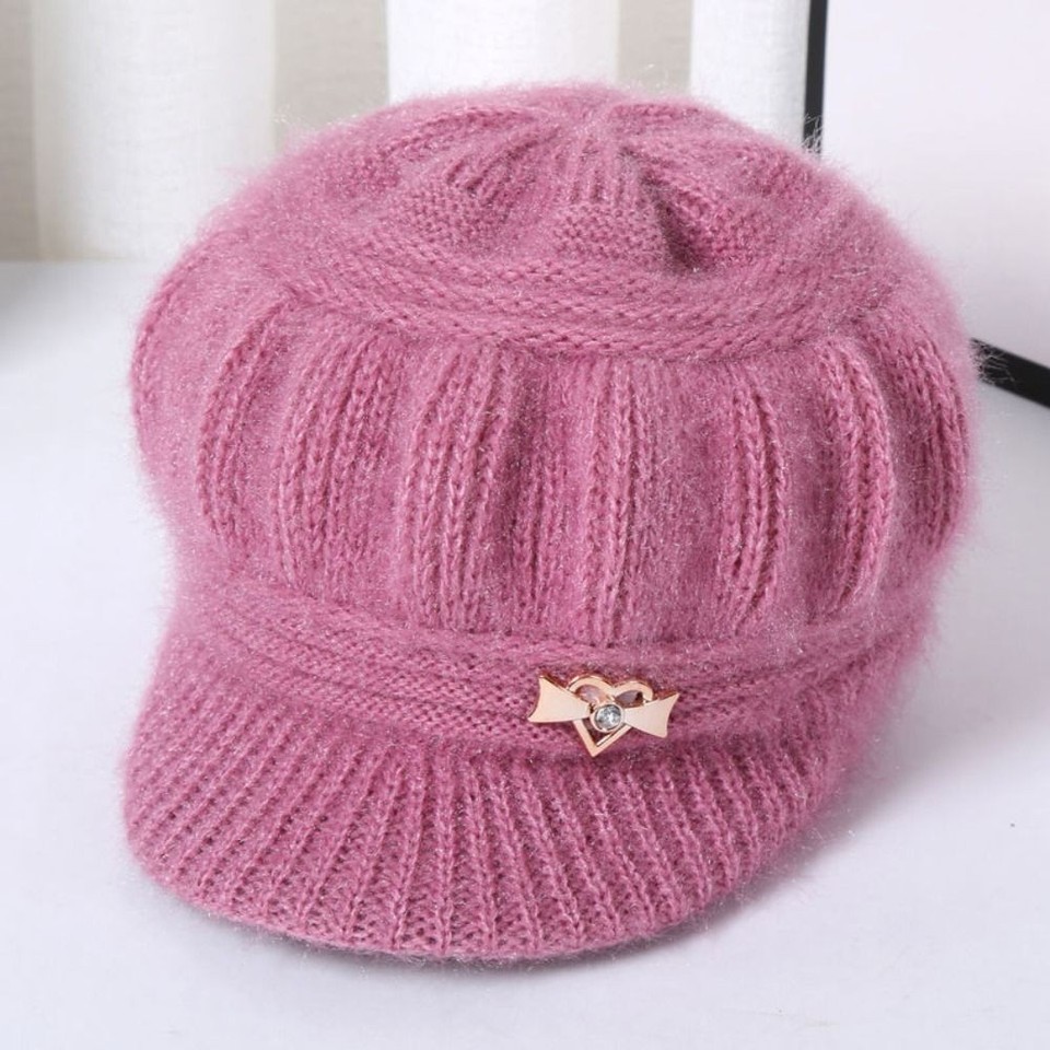 Double Layers Protection Caps Pumpkin Beret Hat Peaked Cap Women's ...
