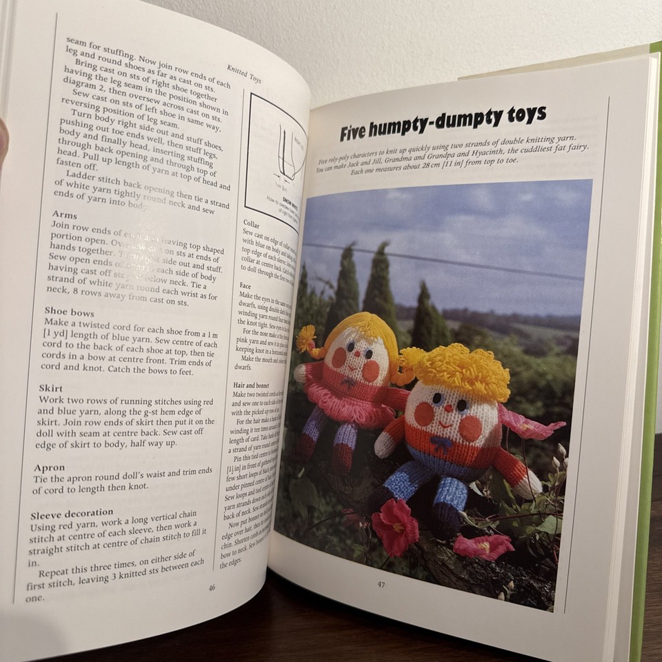 Vintage Jean Greenhowe Knitted Toys dolls Book Patterns hardback HB ...