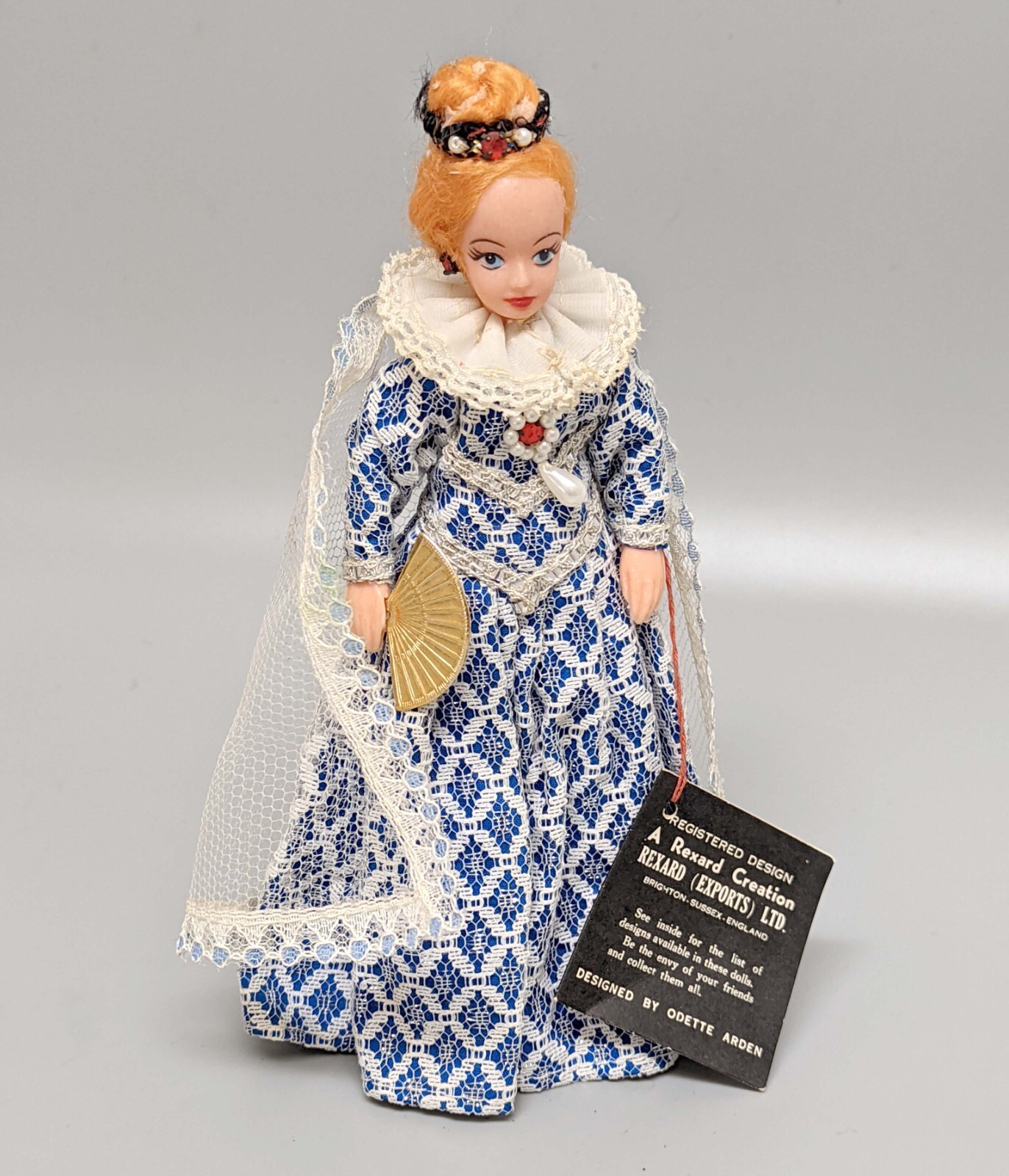 Vintage Rexard Historical Costume Queen Elizabeth I 7.5" Doll | eBay