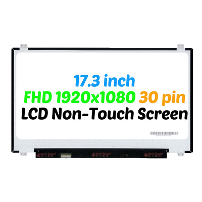 17.3" Screen for Dell Inspiron 17 3785 LED LCD Display Panel 30pin FHD ...