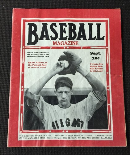 Vintage Chicago Cubs Baseball Magazine Sept. 1936 Lon Warneke Cover | eBay