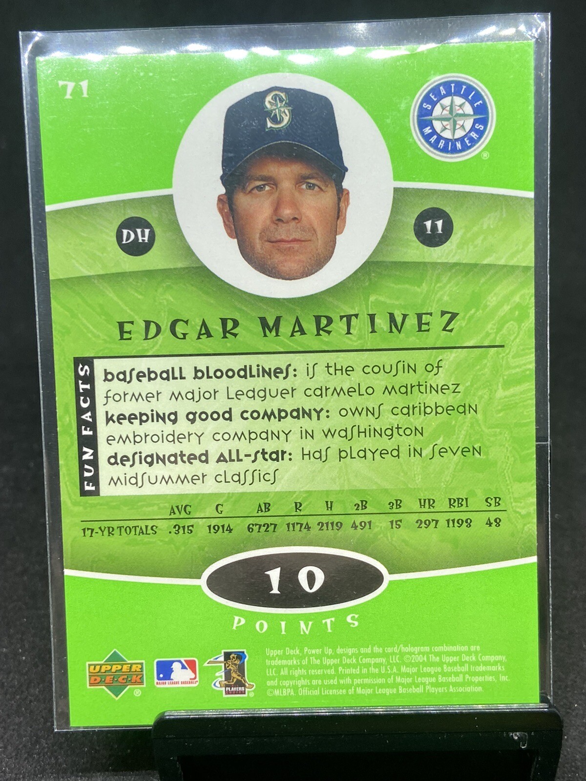 2004 Upper Deck Power Up! - #71 Edgar Martinez for sale online | eBay