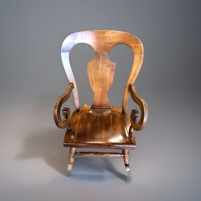 VTG Mid-Century Tell City Furniture Hard Maple Rocking Chair Wide ...