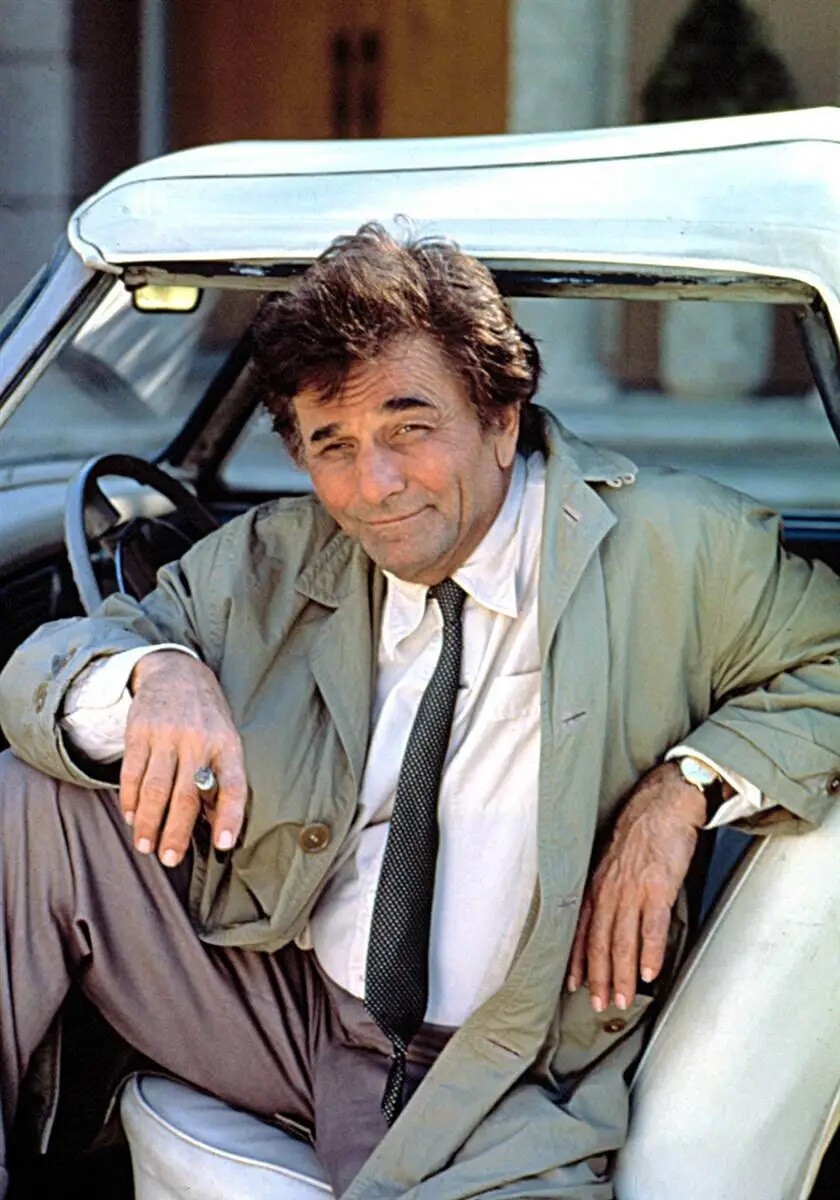 Peter Falk Smoking On Car 8x10 Picture Celebrity Print | eBay