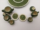 green and white floral Miniature Tea Set | eBay