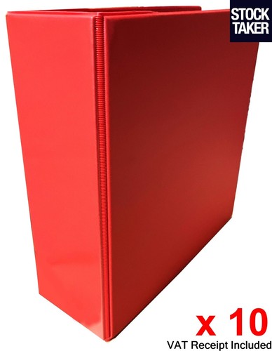 10x A5 Lever Arch Files Red 2-Ring 65mm Folder Binder Filing Spine ...