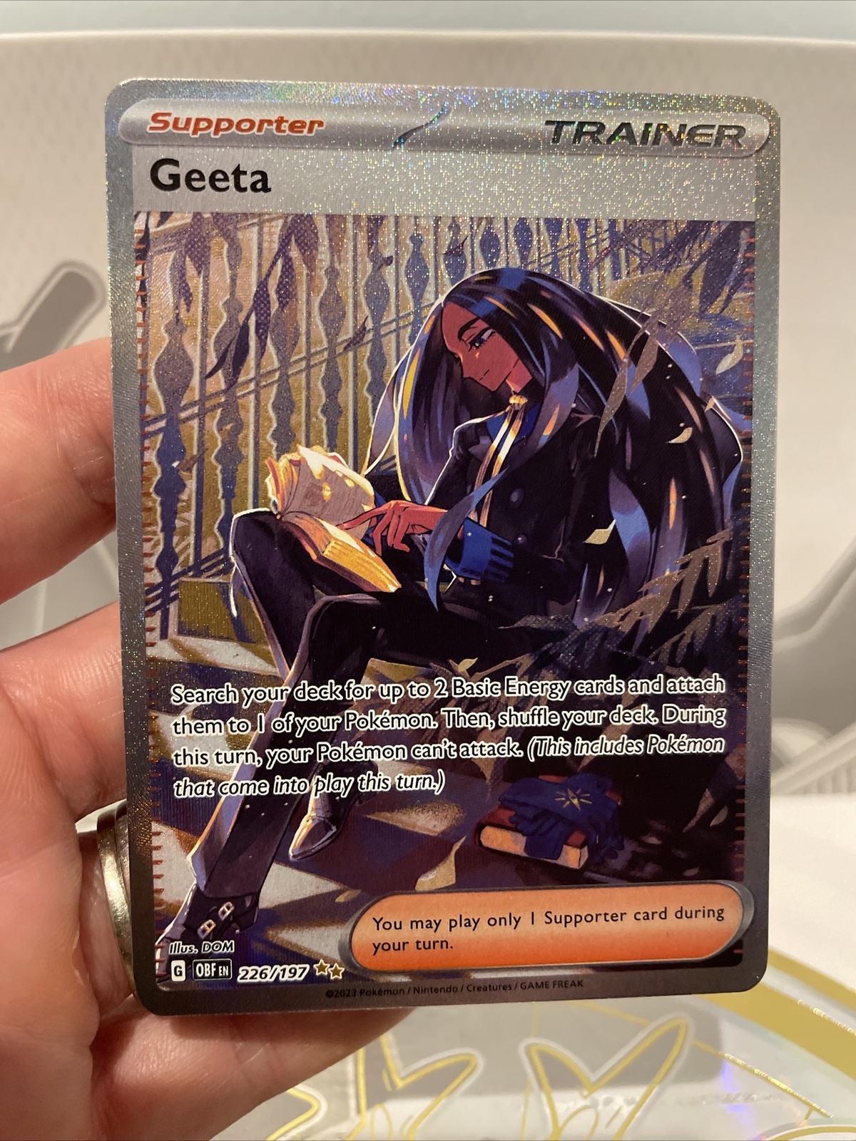 Pokémon TCG Geeta 226/197 Obsidian Flames Special Illustration Rare ...