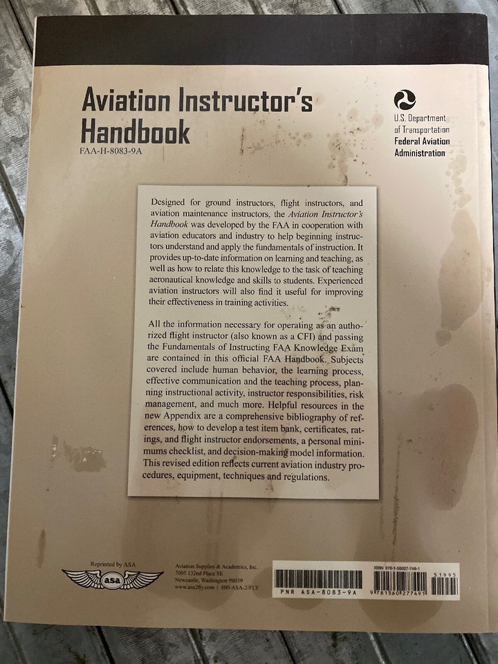 FAA Handbooks: Aviation Instructor's Handbook by Federal Aviation ...