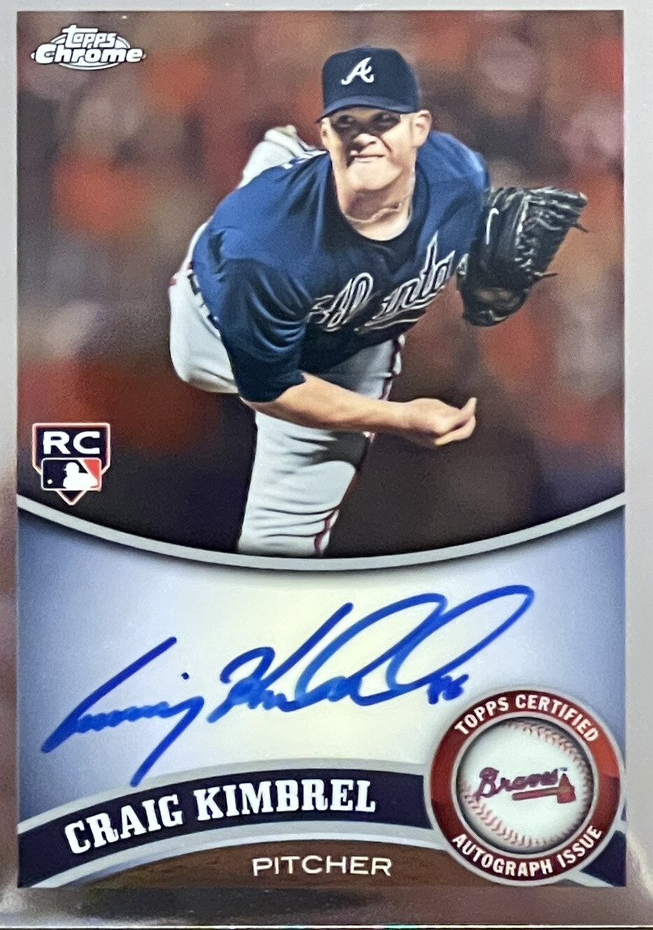 2011 Craig Kimbrel Topps Chrome Rookie Card RC Auto!! | eBay