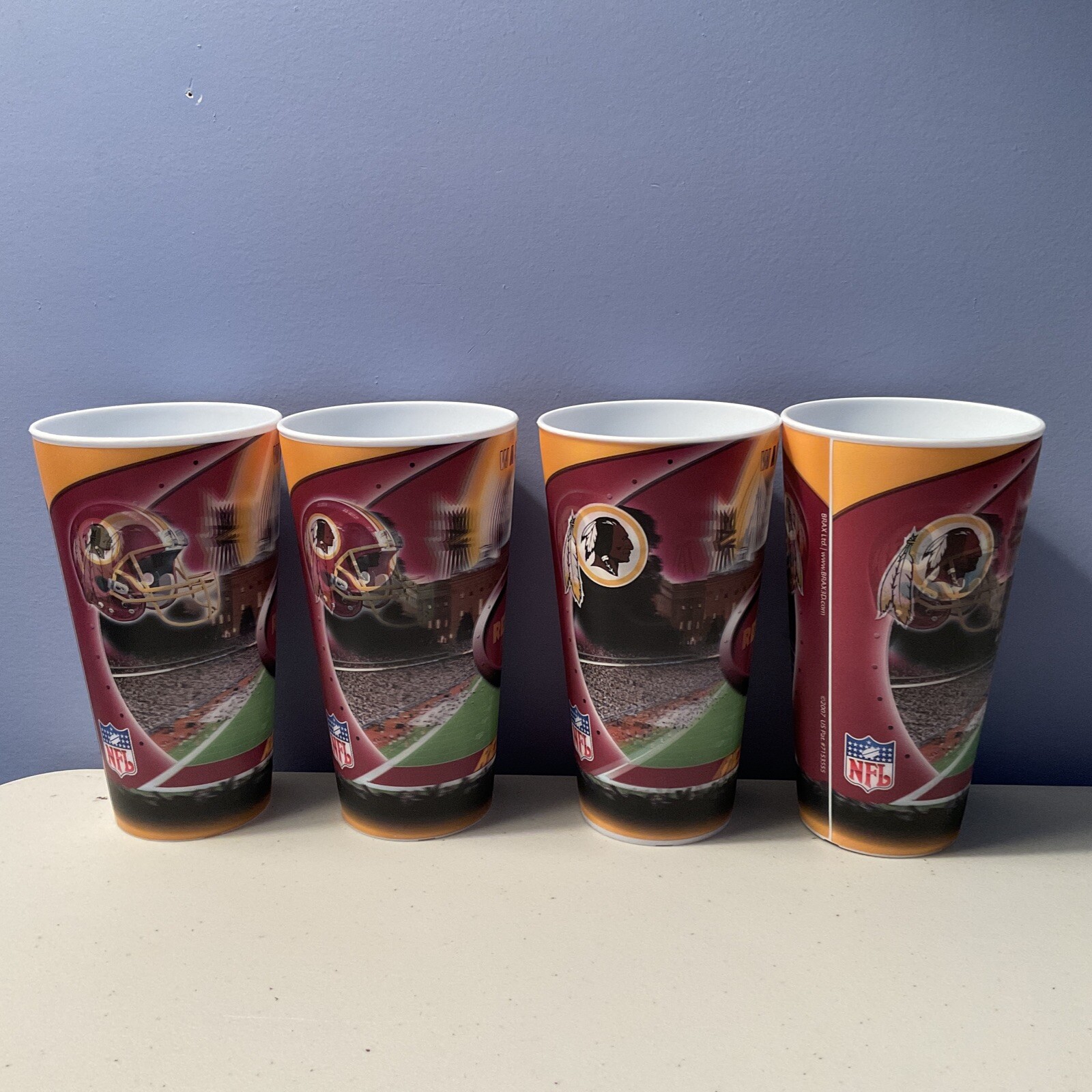 NFL Washington Redskins Plastic Holographic Cups Commanders for sale ...