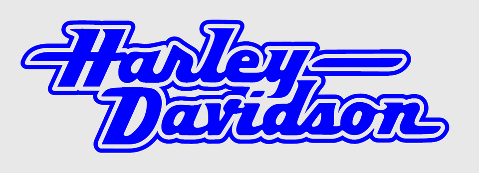 Harley Script Davidson Vinyl Decal sticker PICK SIZE & COLOR FREE S/H ...