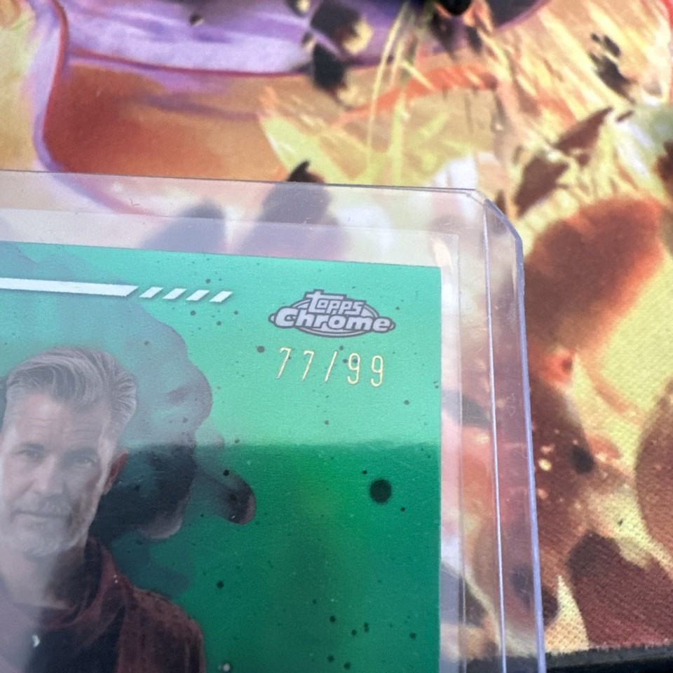 2024 Topps Chrome Star Wars Timothy Olyphant Auto Green Refractor /99 ...