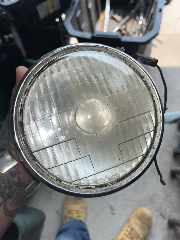 Harley Chopper 6 Inch Headlight Knucklehead Panhead Shovelhead ...