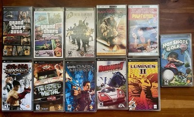 PSP Games case bundle lot Of 11 Cases Only (some with manuals included ...