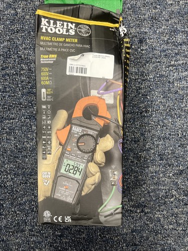 Klein Tools CL445 Non-contact Lcd Clamp Meter Multimeter 600 Amp 600 ...