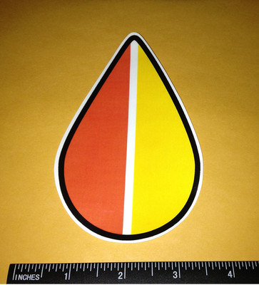 (2) / Two Pack of Advanced Orange And Yellow Wakaba Leaf JDM Decal ...
