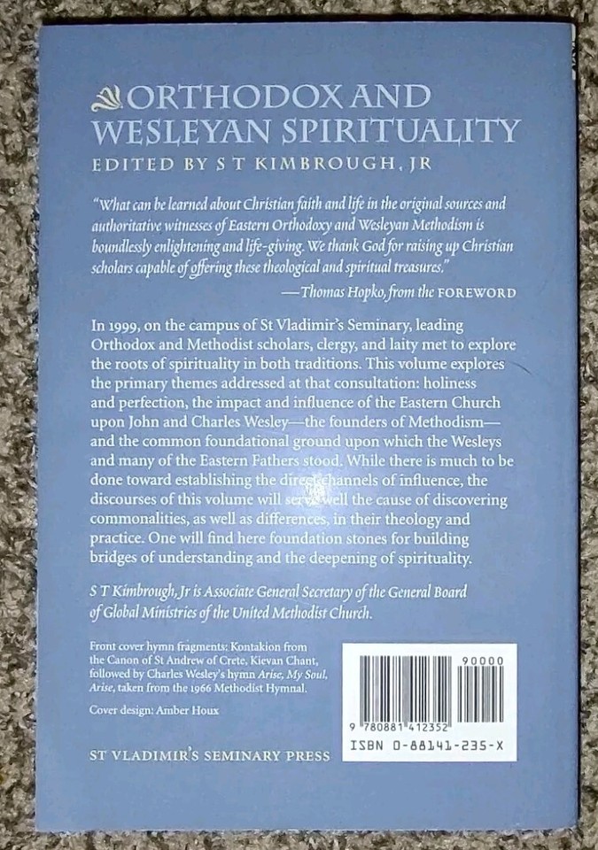 Orthodox and Wesleyan Spirituality by Larchet, Jean-Claude T ...
