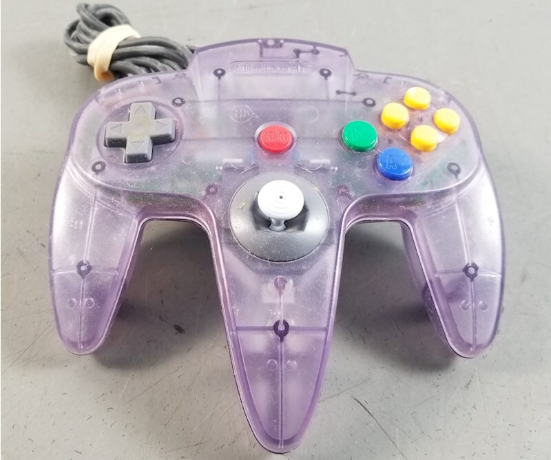 C Thru Clear Purple ATOMIC OEM Nintendo 64 Controller N64 Authentic ...