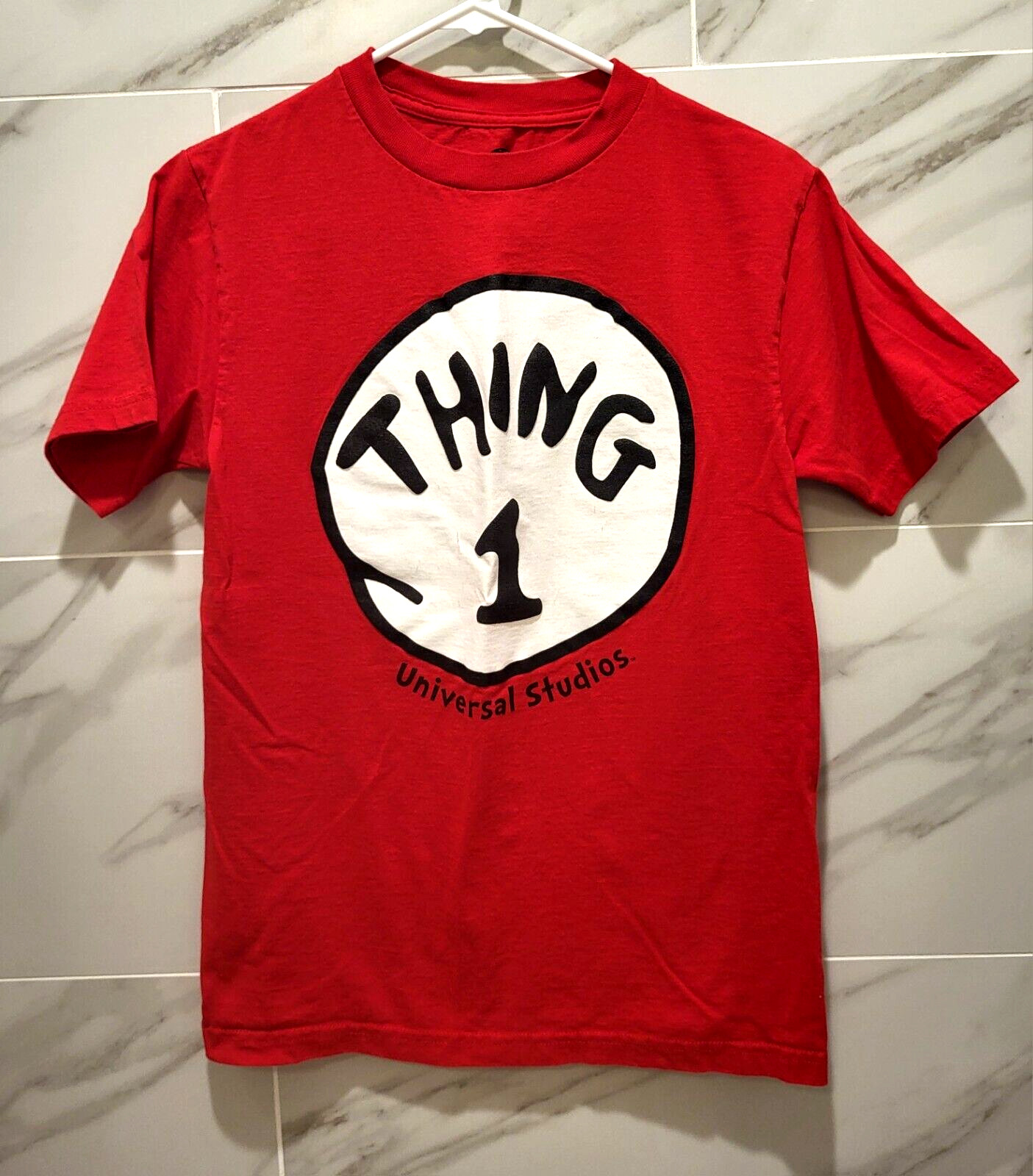 Universal Studios Dr Seuss Thing 1 Red Tee Cotton Si… - Gem