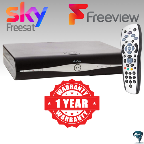 SKY Freeview & Freesat Box With Leads And Remote, HD Plus + Slimline ...