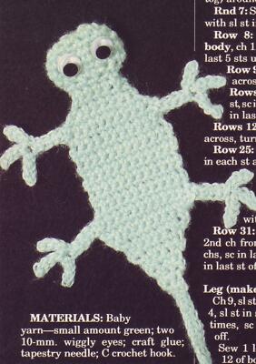 Lizard Bookmark Crochet Pattern Instructions | eBay