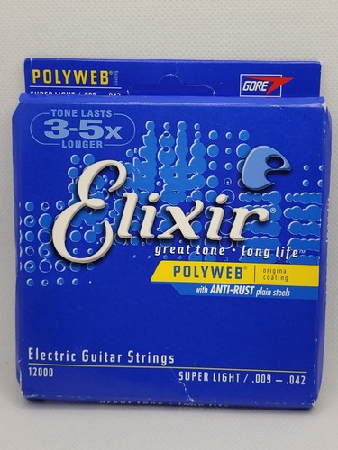 New Damaged Package Elixir Polyweb 9-42 Electric Guitar Strings | eBay