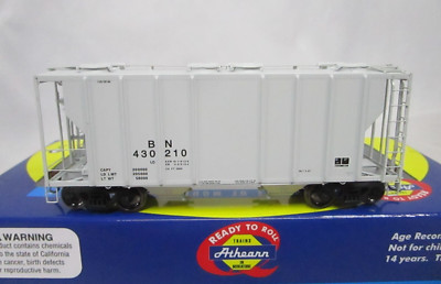 Athearn HO Scale BN Burlington Northern PS 2600 2 Bay Covered Hopper ...
