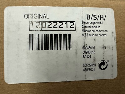 12022212 Control Module Bosh | eBay