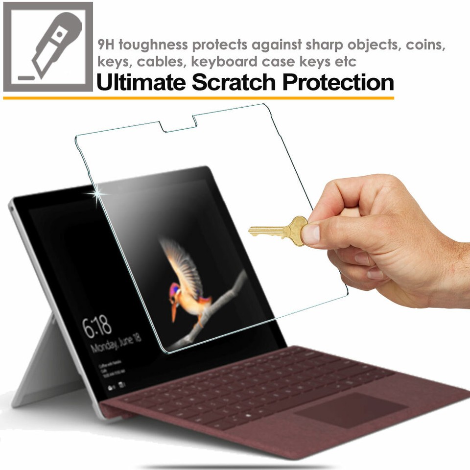 TECHGEAR TEMPERED GLASS Screen Protector For Microsoft Surface Go 4, Go ...