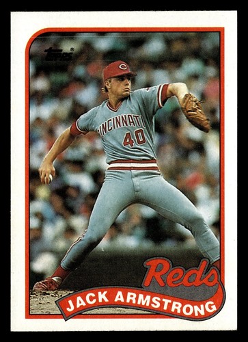 Jack Armstrong 1989 Topps #317 Cincinnati Reds Baseball *144C | eBay