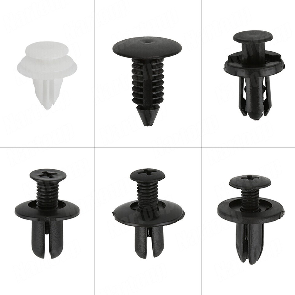 100 x Trunk Screw Rivets Set Car Bumper Fender For Auto Plastic ...
