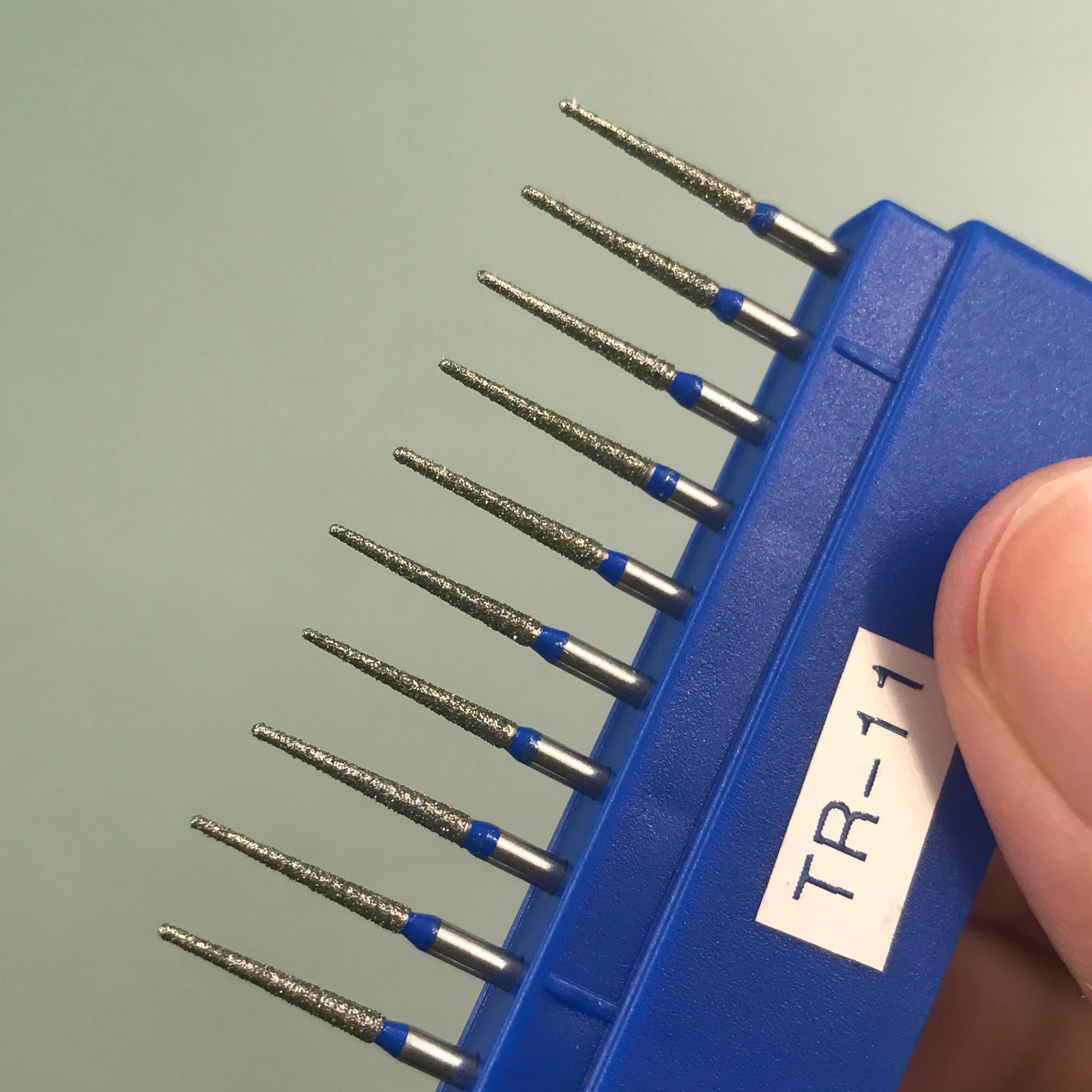 50 Dental Diamond Bur Bits Drill Taper Round End FG 1.6mm TR-11 for ...