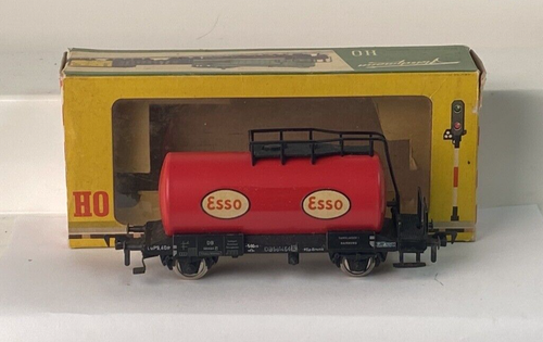 Vintage Fleischmann Germany HO 1475 Esso Tank Car In Original Box | eBay