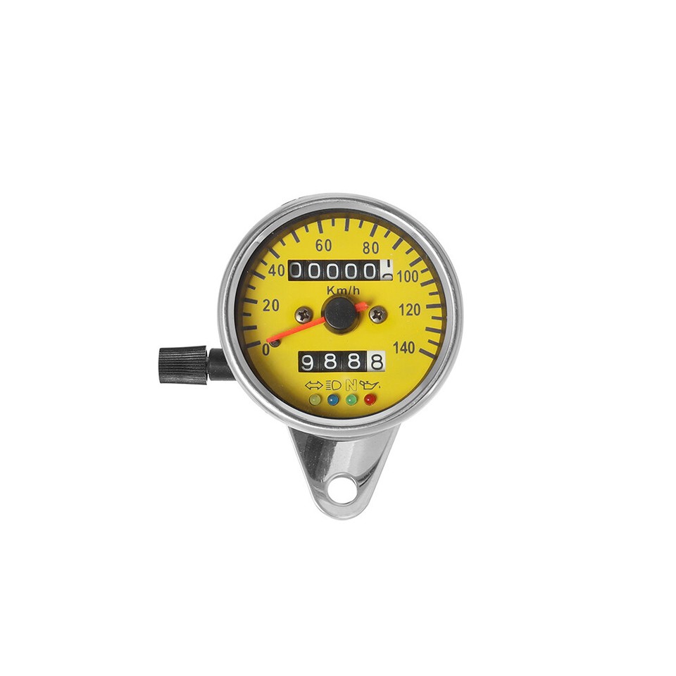 Motorcycle Odometer Speedometer Tachometer Gauge Chrome For Chopper ...