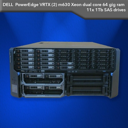 Dell PowerEdge VRTX Rack Server 11x 1.TB HDD 2x M630 64GB Ram | eBay