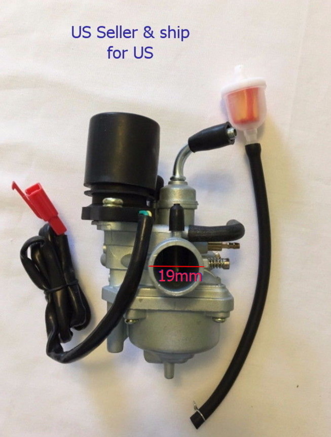 2 stroke Carburator Fits Chinese Sundiro Sunray 50cc Quad With Gas ...