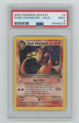 2000 Pokemon Team Rocket Unlimited #4 Dark Charizard HOLO RARE PSA 9 MINT | eBay