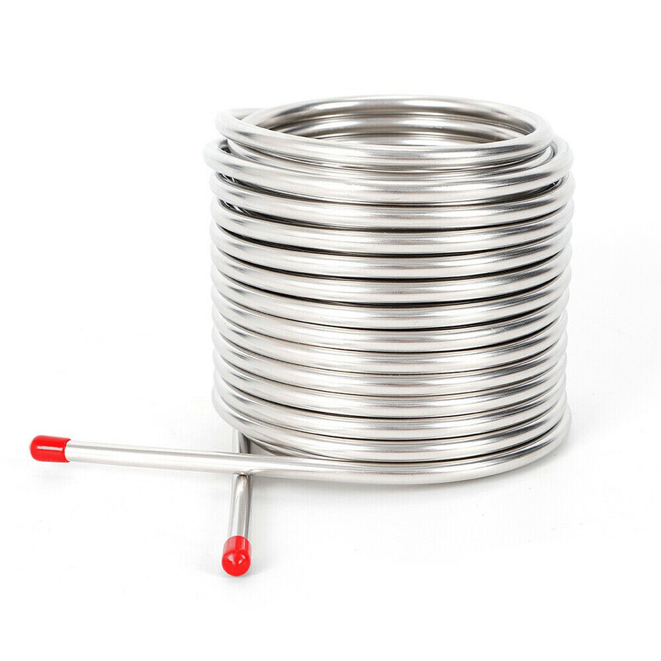 50' Wort Chiller Cooling Coil Pipe Home Brewing Beer Immersion ...