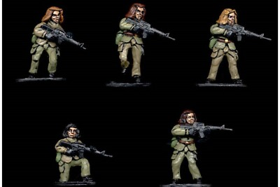 28mm PULP45 Female Henchmen (5 Figures) | eBay