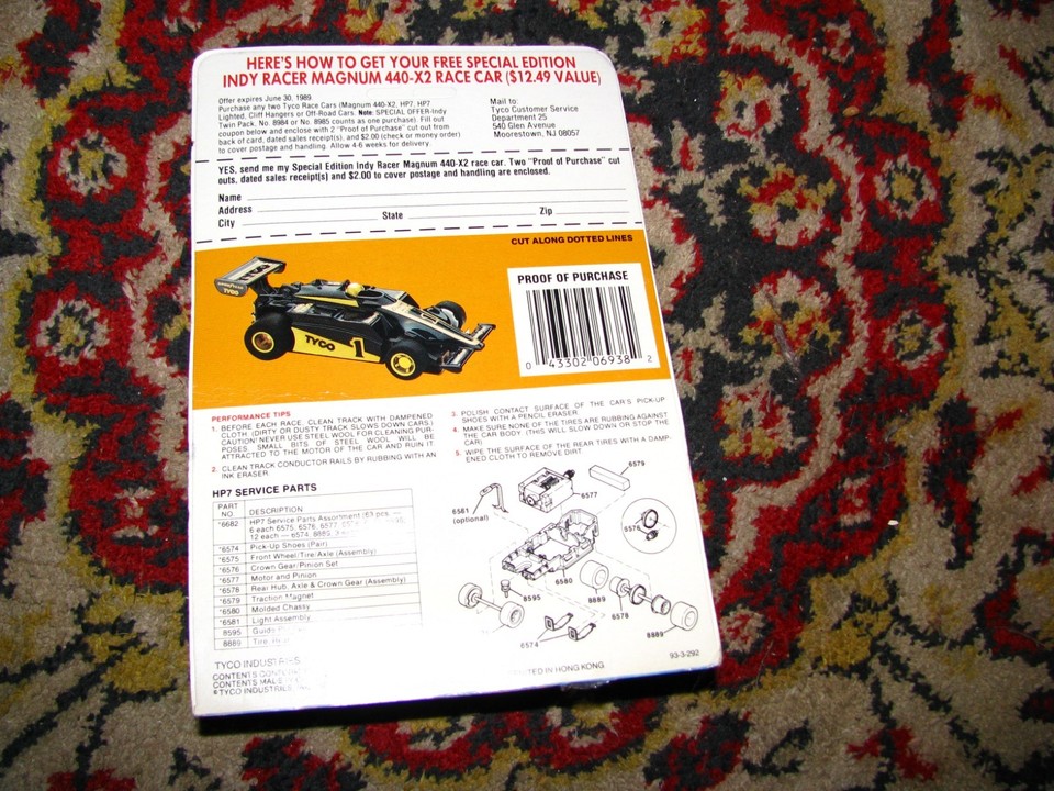 RARE Tyco HP7 lighted Porsche Slot car new | eBay