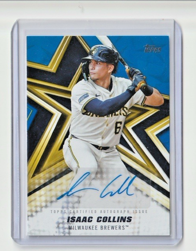 2026 Topps Isaac Collins Baseball Stars Auto Blue 18/150 #BSA-IC ...