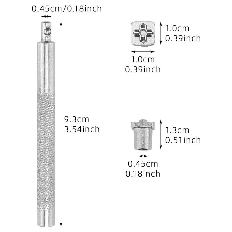 32Pcs Artificial Leather Stamp Punch Stamping Kit Animals Plants ...