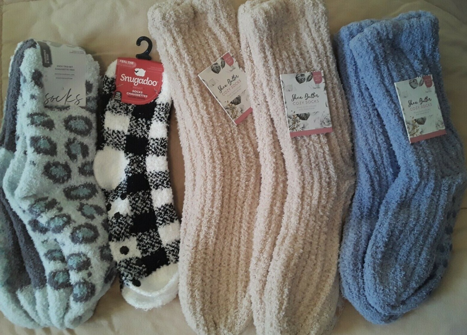 Lounge Socks Lot Grippers Shea Butter One Sz Fits Most Summer & Rose ...