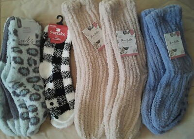 Lounge Socks Lot Grippers Shea Butter One Sz Fits Most Summer & Rose ...