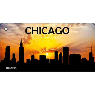 Chicago Silhouette Novelty Metal Key Chain KC-8706 | eBay