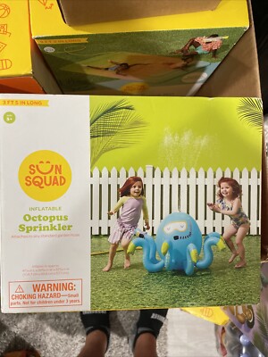 Sun Squad Inflatable Octopus Sprinkler attaches to any garden hose | eBay