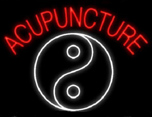 Acupuncture Yin Yang Neon Light Sign 20"x16" Lamp Glass Decor Wall ...