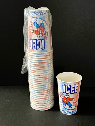 31 ICEE Paper Cups Slushie Slurpee Polar Bear Store Soft Drink Letica ...