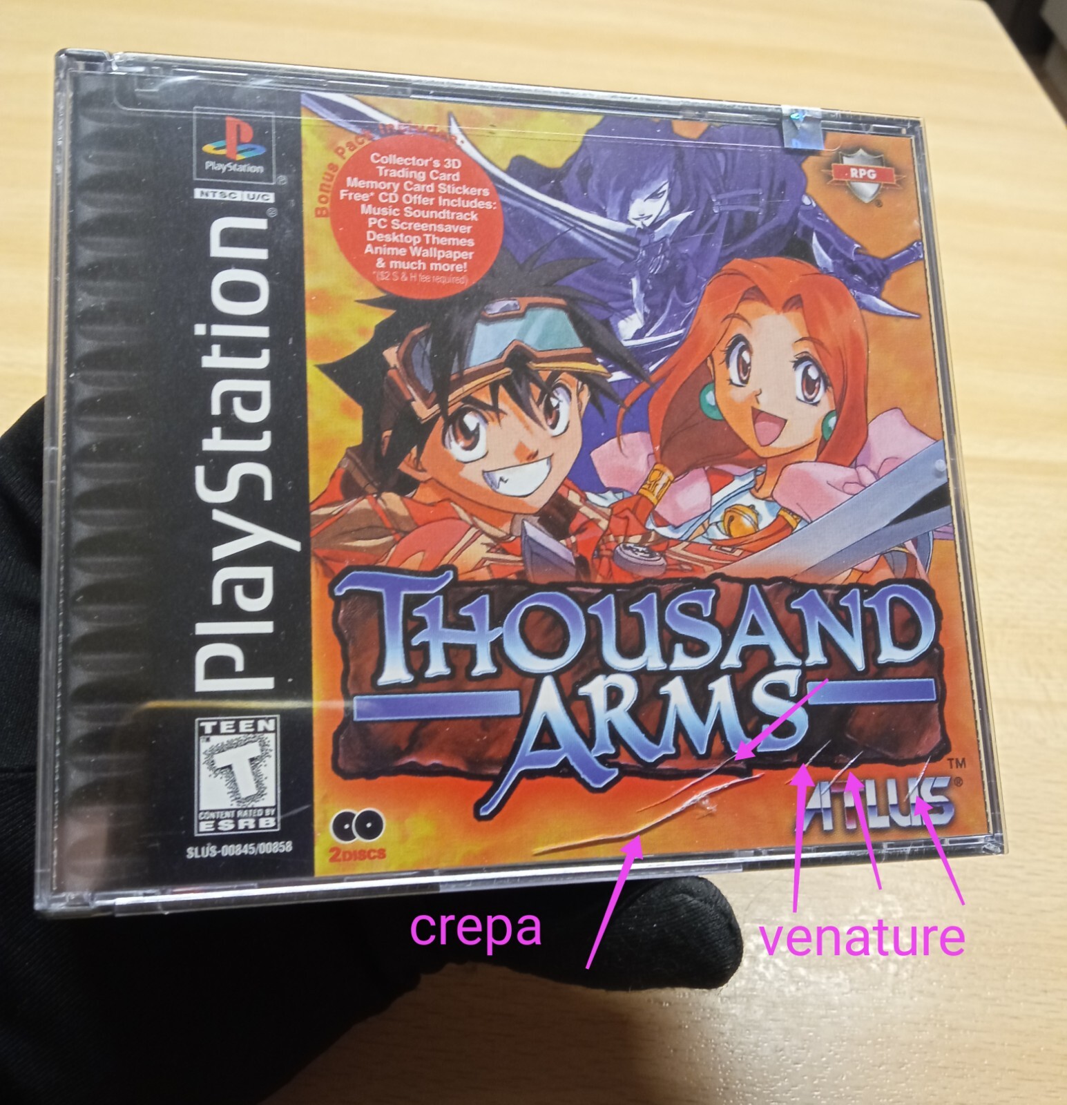 THOUSAND ARMS PS1 NTSC USA SIGILLATO NUOVO SEALED NEW NO PAL | eBay